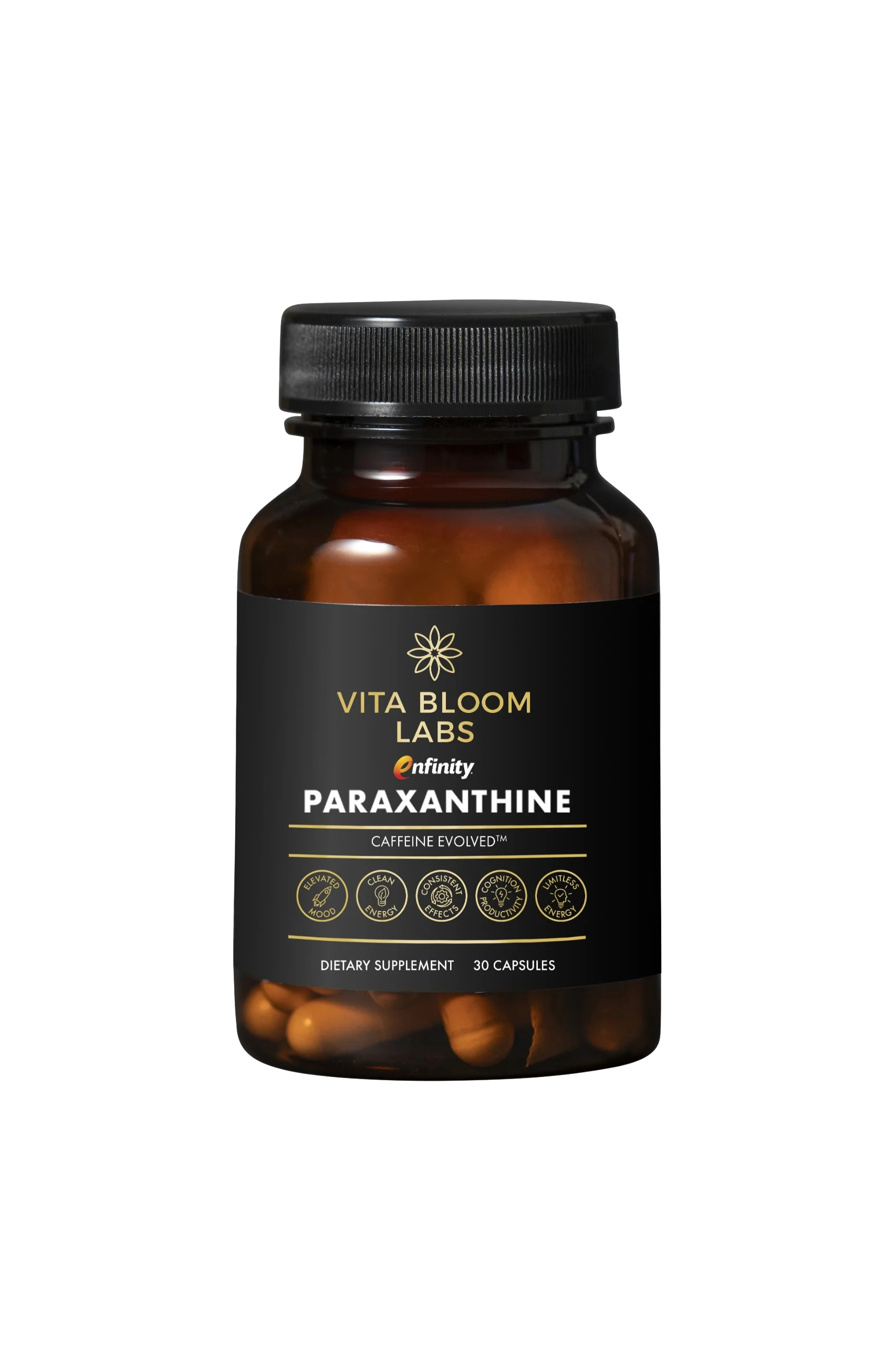 Enfinity Paraxanthine Capsules, Clean Energy & Focus, Caffeine Alterna ...